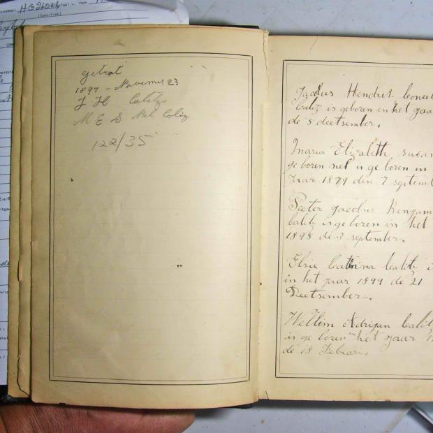 CALITZ Jacobus Hendrik Coneeles, geboren 1868 en Maria Elizabeth ...